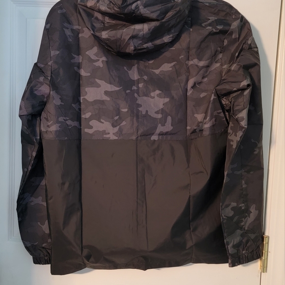 Jackets & Coats | Mens Black Camo Windbreaker Brand New | Poshmark